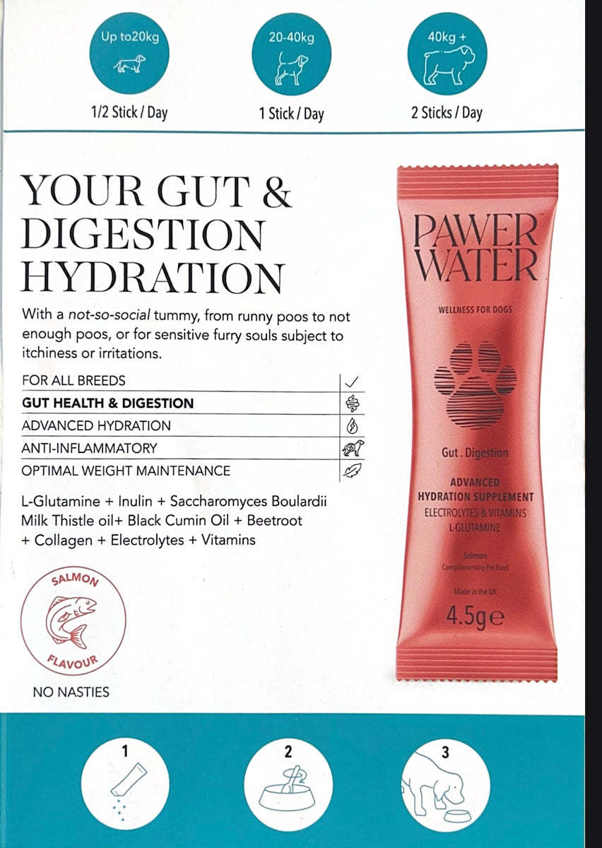 Pawer Water Gut & Digestion (Excl VAT @20%) – Raw Paws Emporium