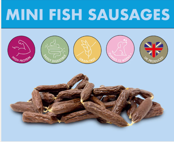 Fish Mini Sausages – Raw Paws Emporium