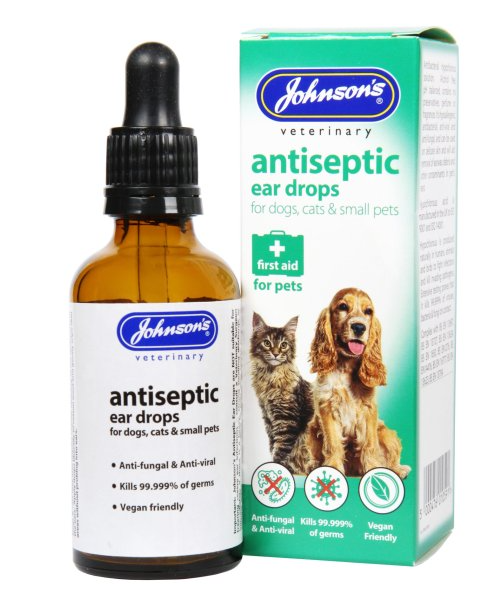 Johnsons Antiseptic Ear Drops VMD (excl. 20% VAT) – Raw Paws Emporium
